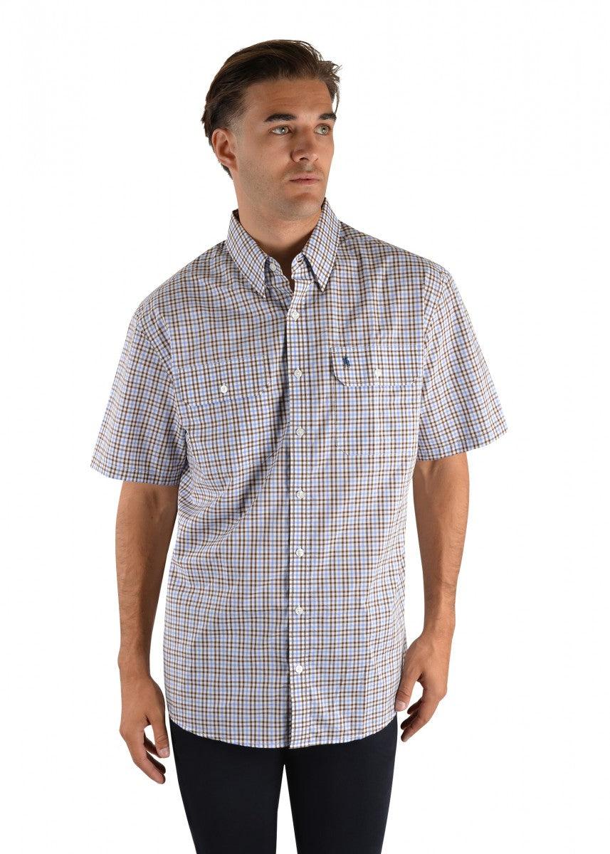 Thomas Cook - Men's Brae Check 2 Pocket Short Sleeve Shirt