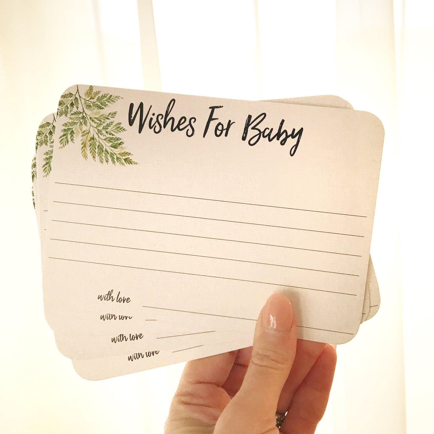 Vanda Baby - Wishes For Baby- Baby Shower Activity Cards